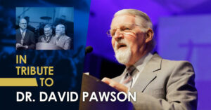 A TRIBUTE TO DR. DAVID PAWSON - ICEJ